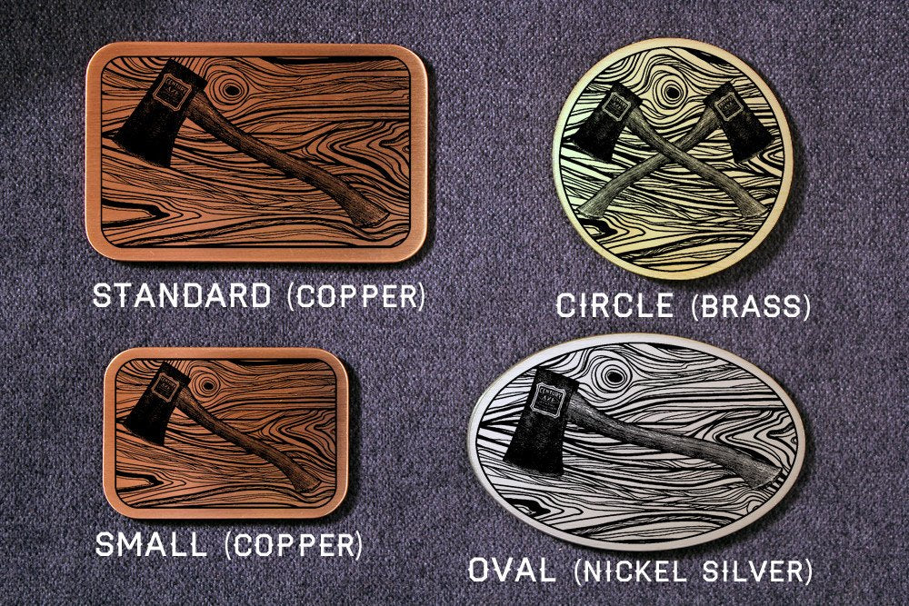 Lumberjack Axe Belt Buckle – Metal Some Art