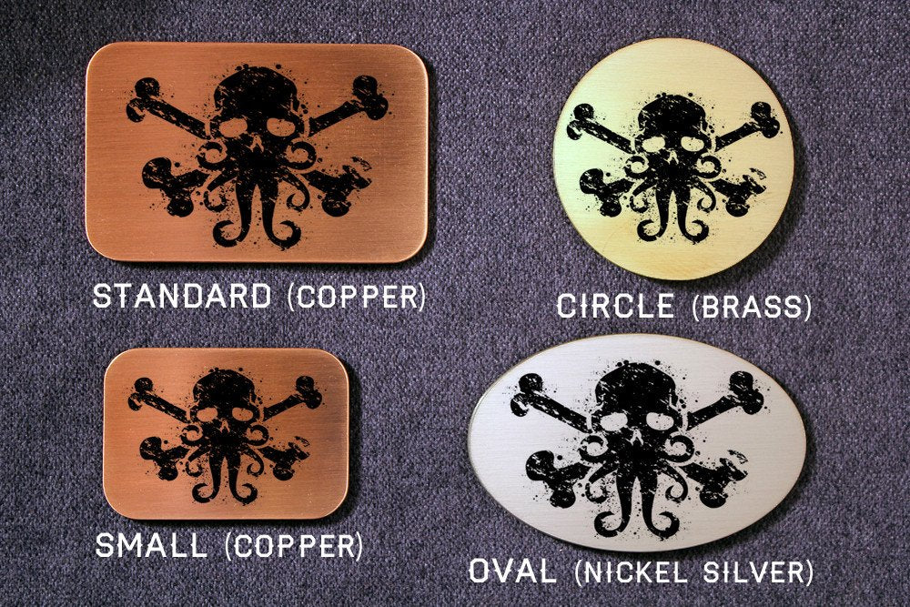 Cthulhu Pirate Skull Belt Buckle – Metal Some Art