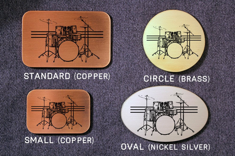 Drumset Drummer Belt Buckle – Metal Some Art