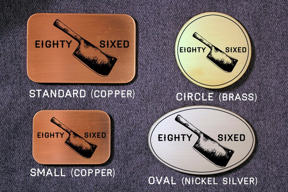 Chef Cleaver EIGHTY SIXED Belt Buckle – Metal Some Art
