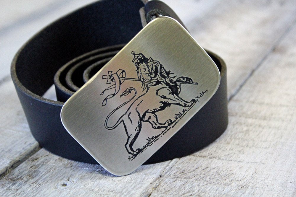 Lion of Judah Belt Buckle – Metal Some Art